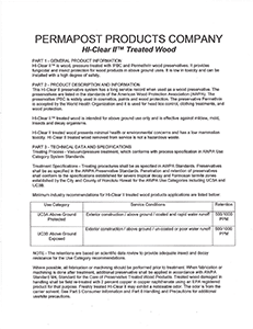 Western Structures Glulam & PermaPost HI-Clear II Treated Wood - Warren ...