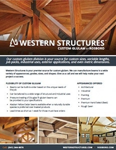 Western Structures Glulam & PermaPost HI-Clear II Treated Wood - Warren ...